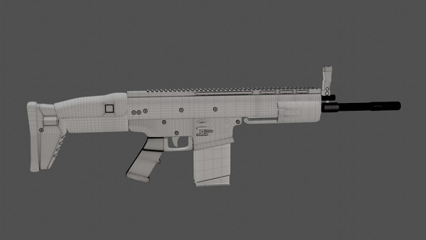 Scar - Assault Rifle 3D model - TurboSquid 1761165