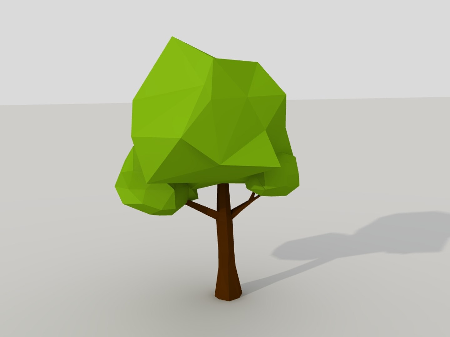 3d stylized trees model