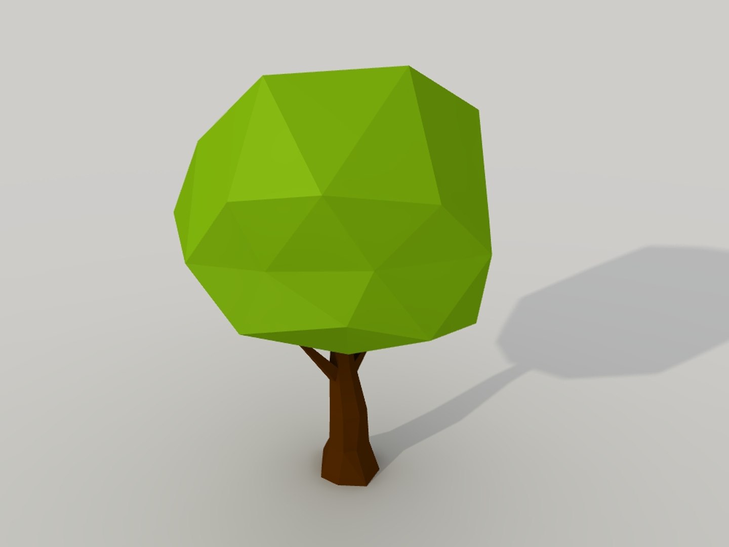 3d stylized trees model