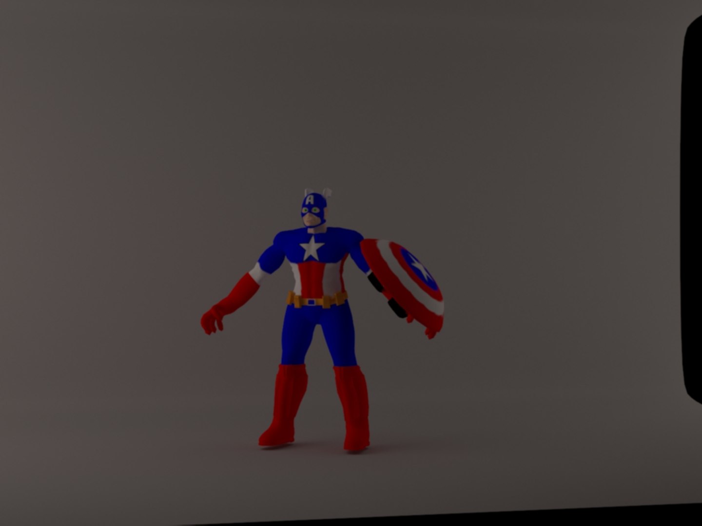 3d captain america model