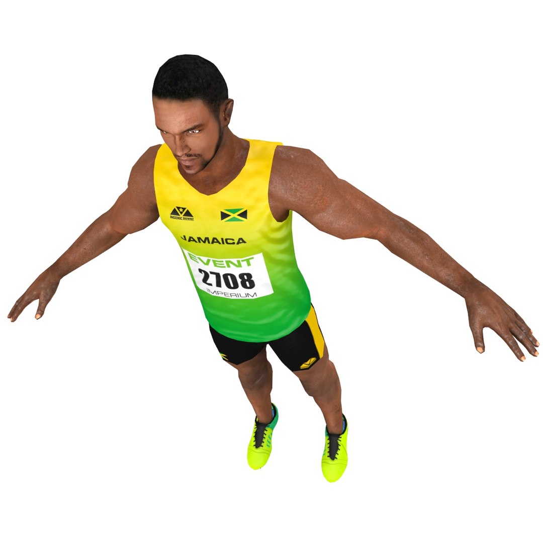 Sprinter Athlete 3D Model - TurboSquid 1302405
