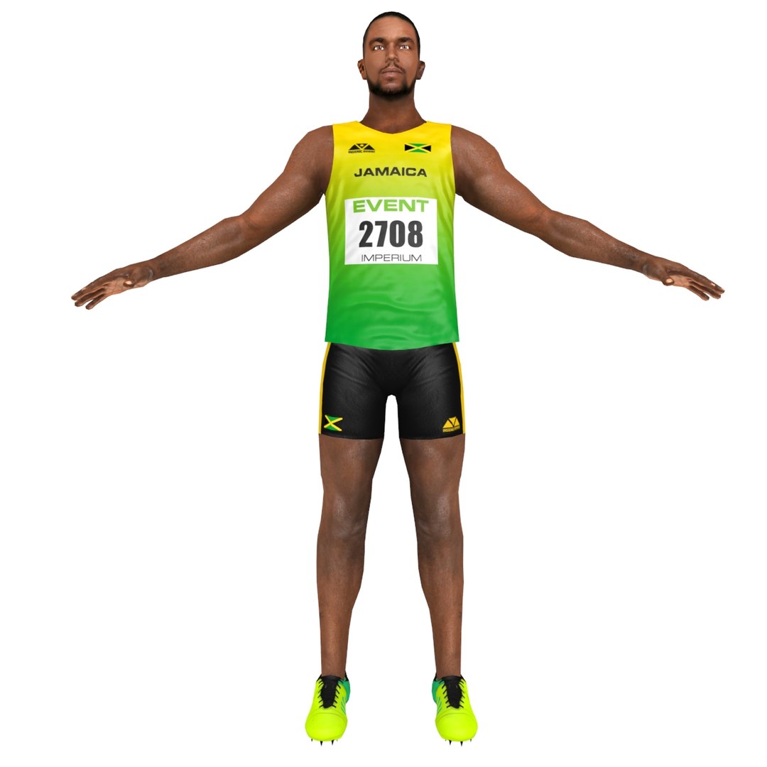 Sprinter Athlete 3D Model - TurboSquid 1302405
