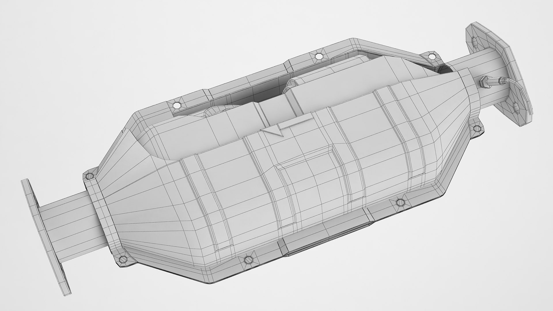 3D Catalytic Converter 01 - TurboSquid 1790412