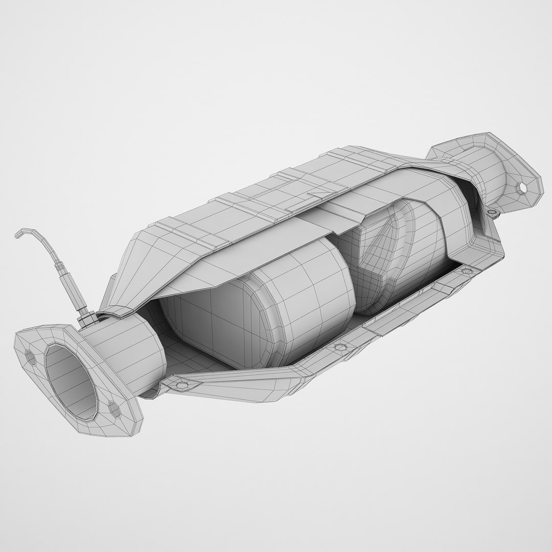3D Catalytic Converter 01 - TurboSquid 1790412