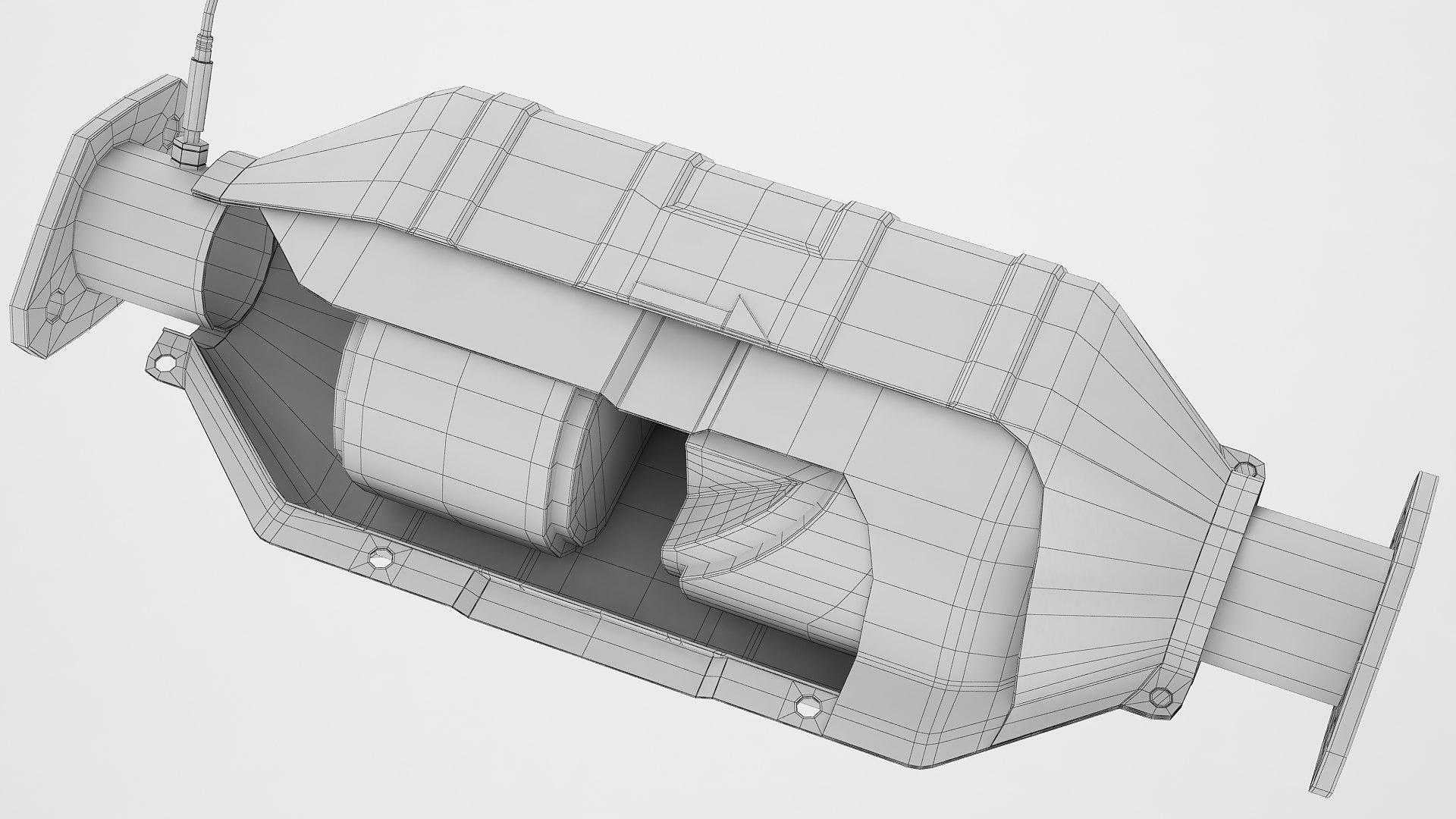 3D Catalytic Converter 01 - TurboSquid 1790412