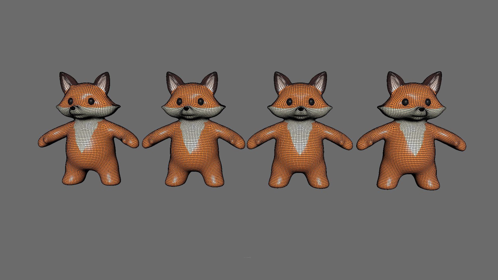 Little Animal Baby - Fox Cute - Animated 3D Model - TurboSquid 2282552