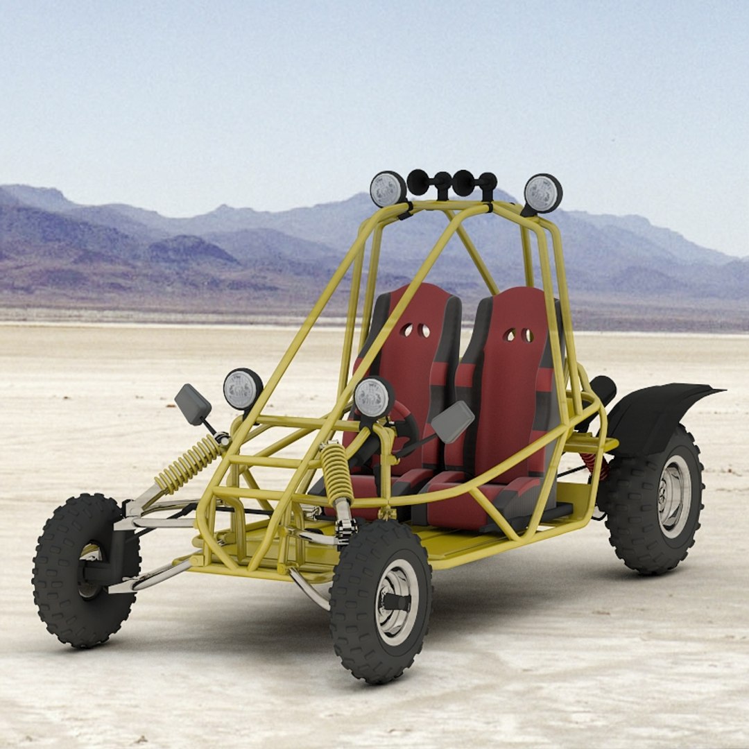 Desert Buggy Kart 3d Model