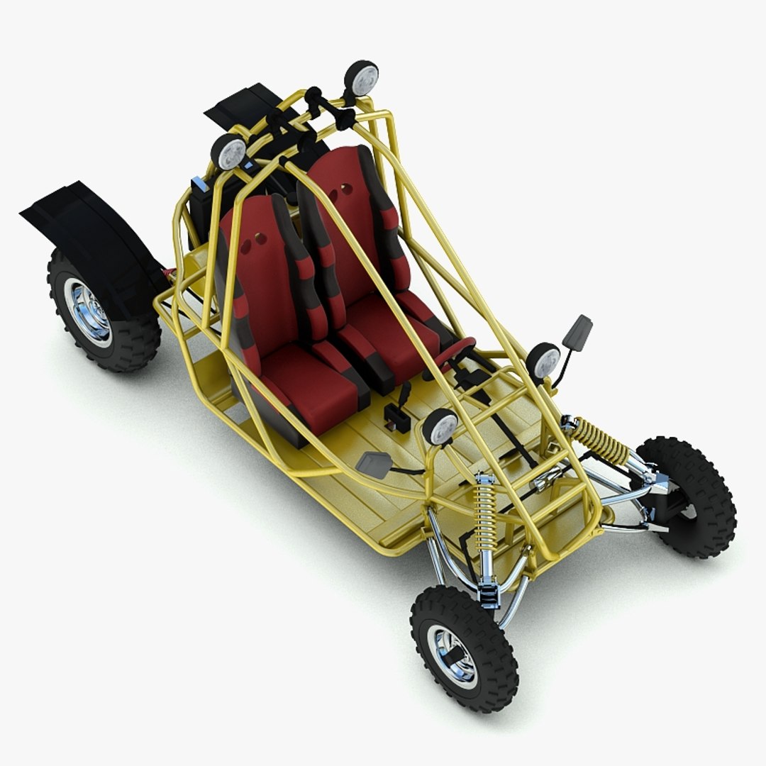 Desert Buggy Kart 3d Model