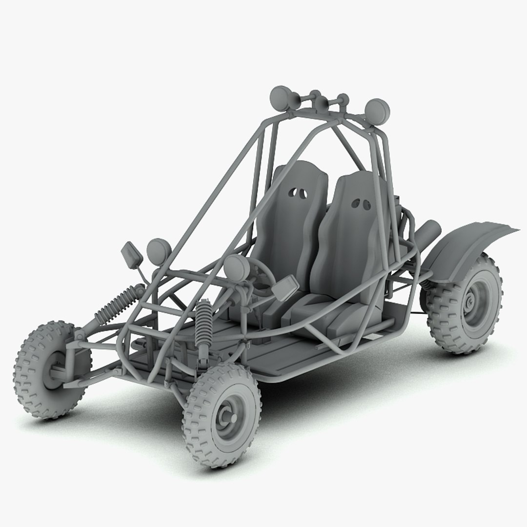 Desert Buggy Kart 3d Model