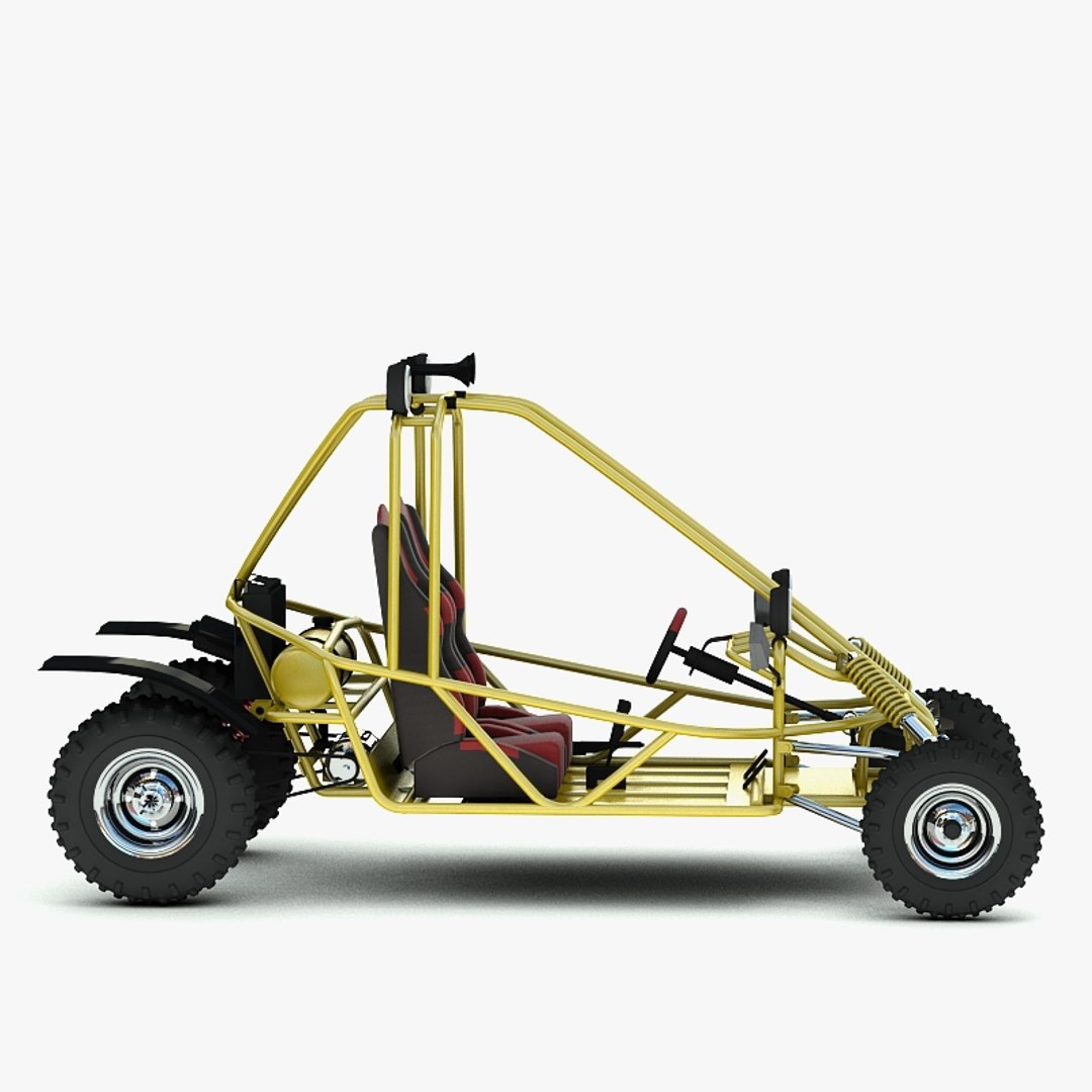 Desert Buggy Kart 3d Model