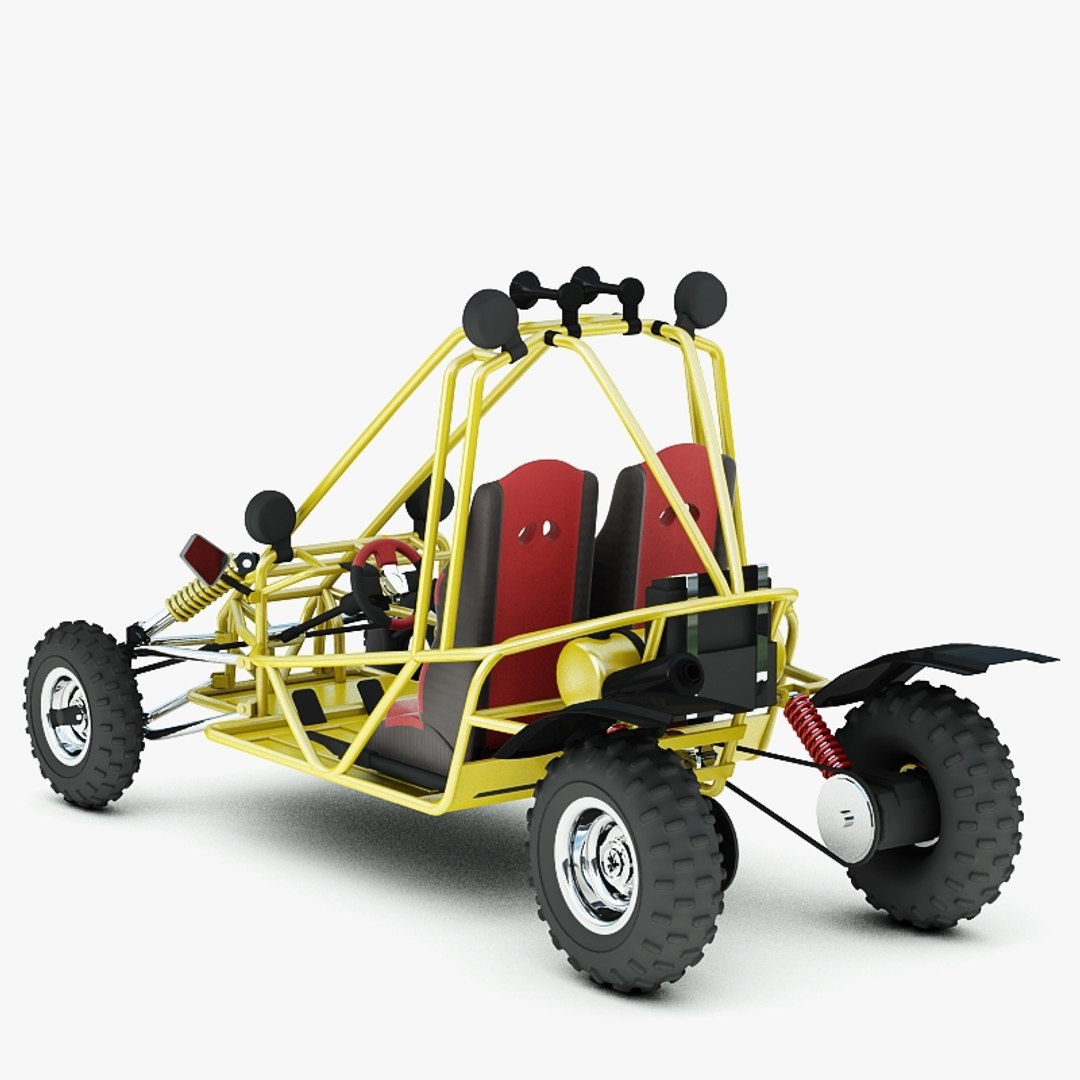 Desert Buggy Kart 3d Model