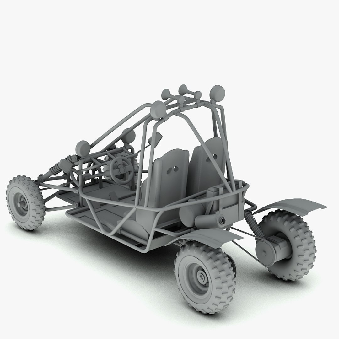 Desert Buggy Kart 3d Model
