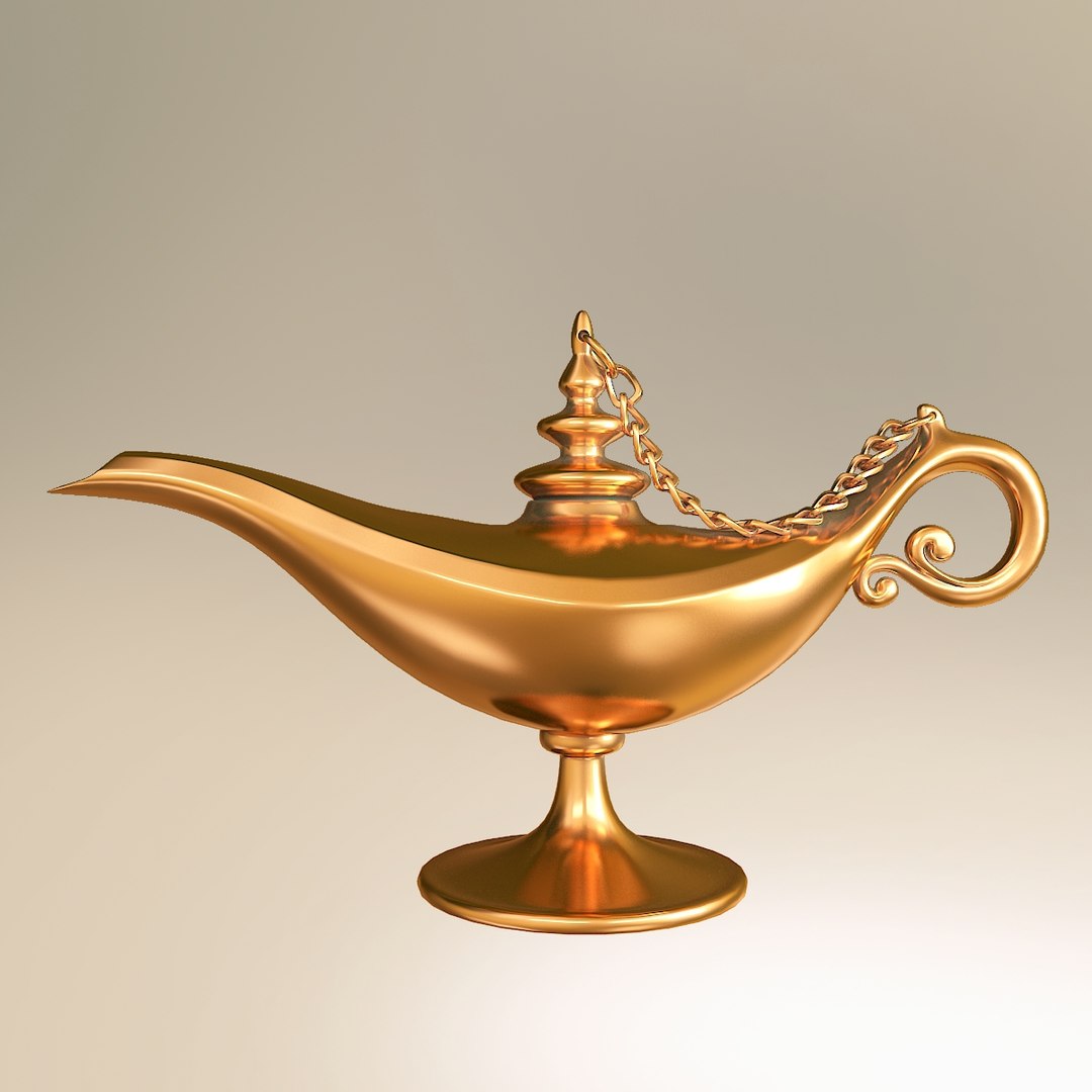 3d Model Alladin Magic Lamp