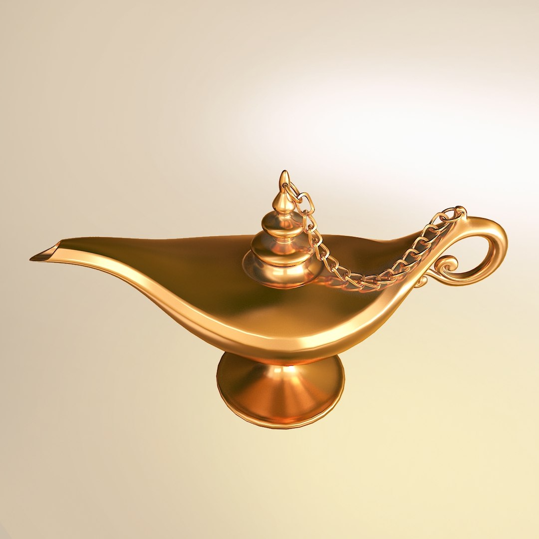 3d Model Alladin Magic Lamp