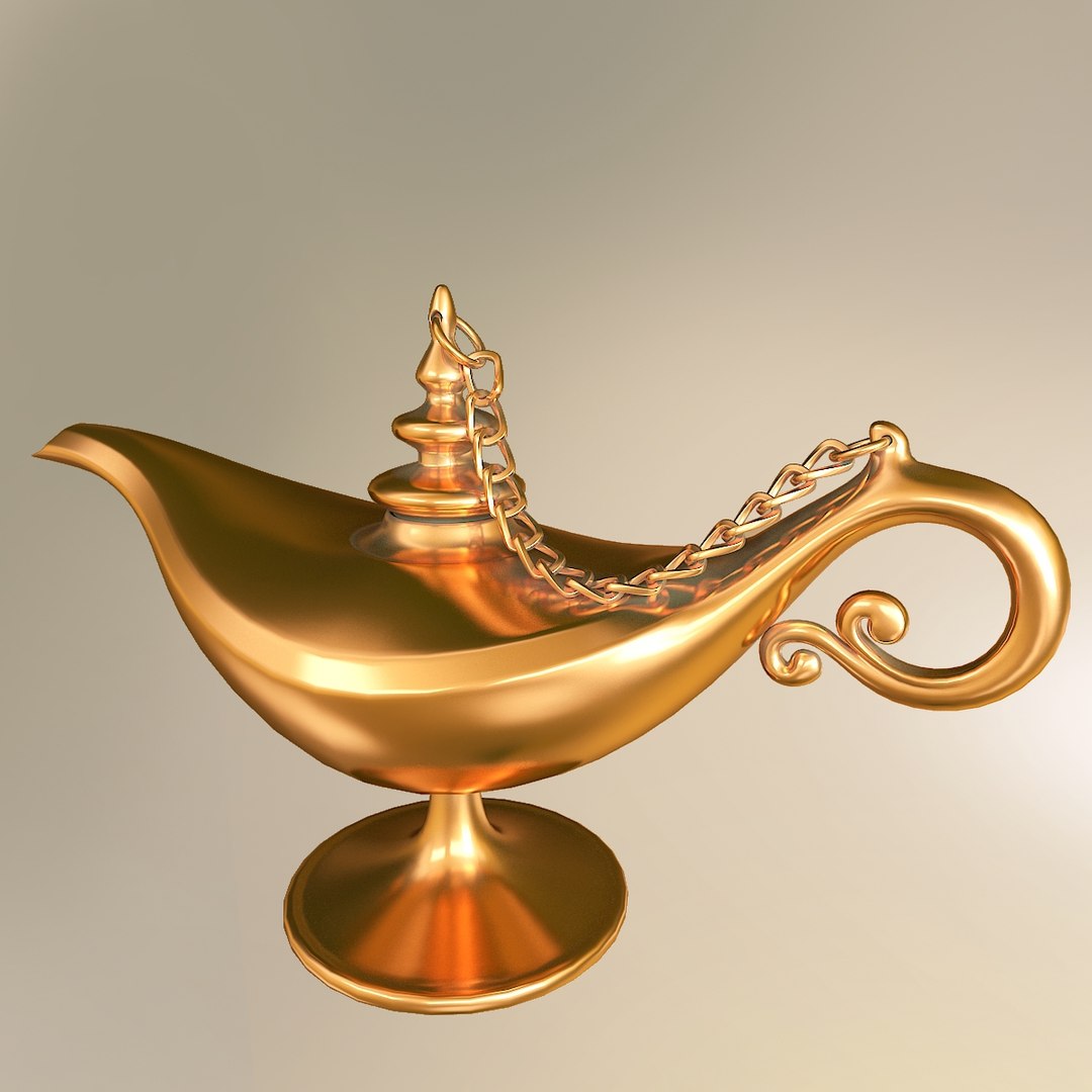 3d Model Alladin Magic Lamp