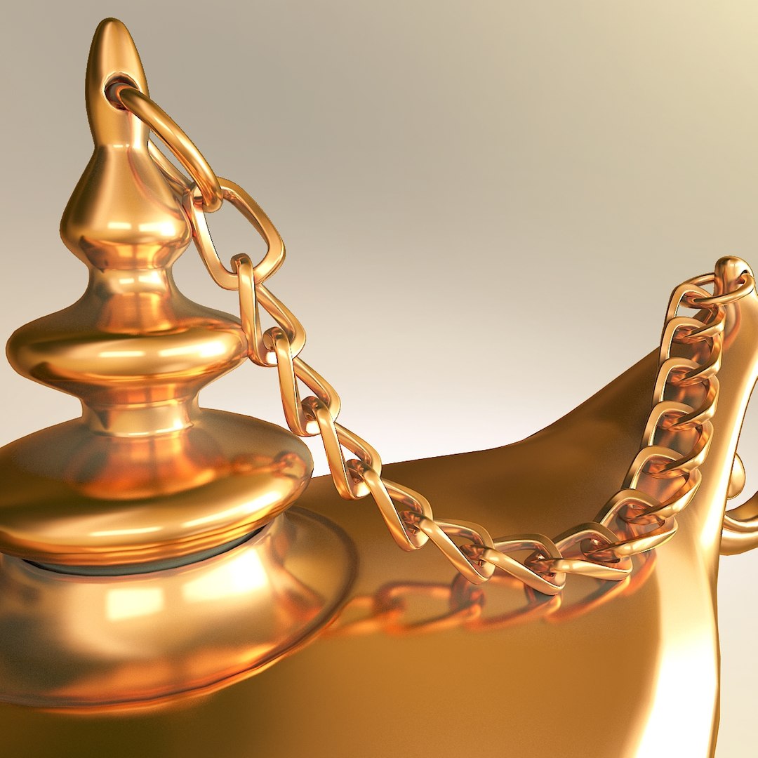 3d Model Alladin Magic Lamp