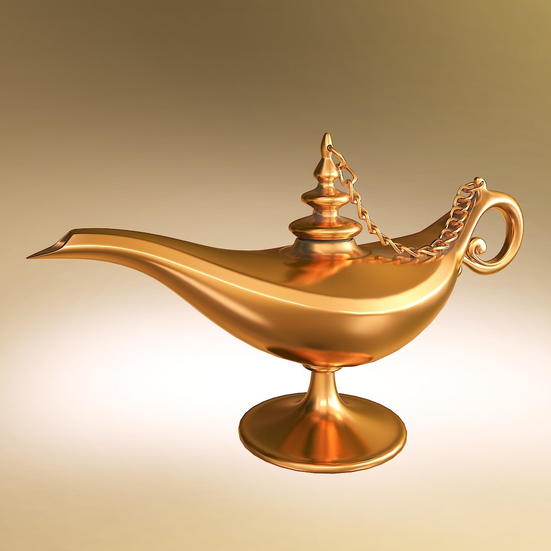 3d Model Alladin Magic Lamp