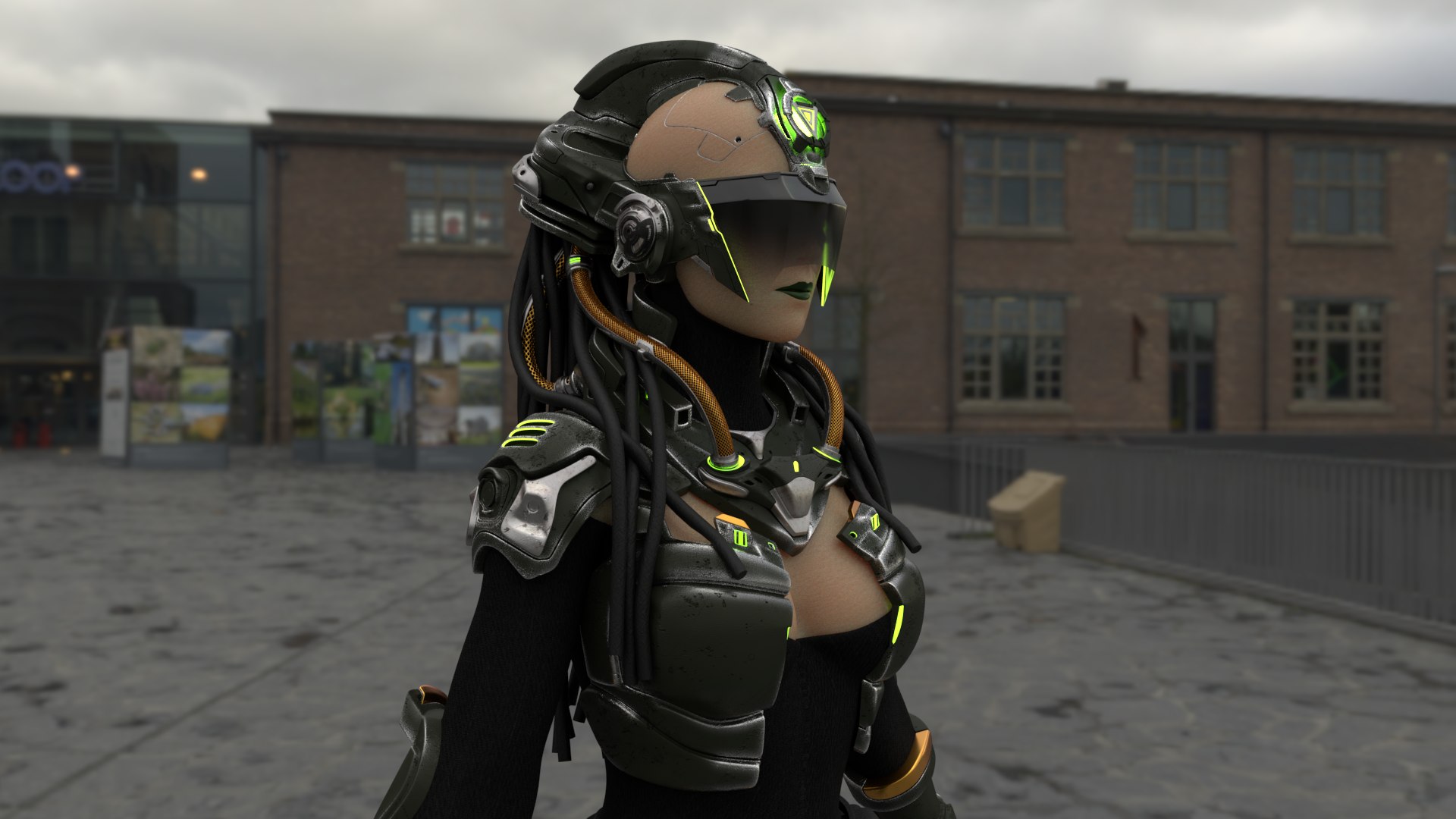 Android Girl Character 3D Model - TurboSquid 1596676