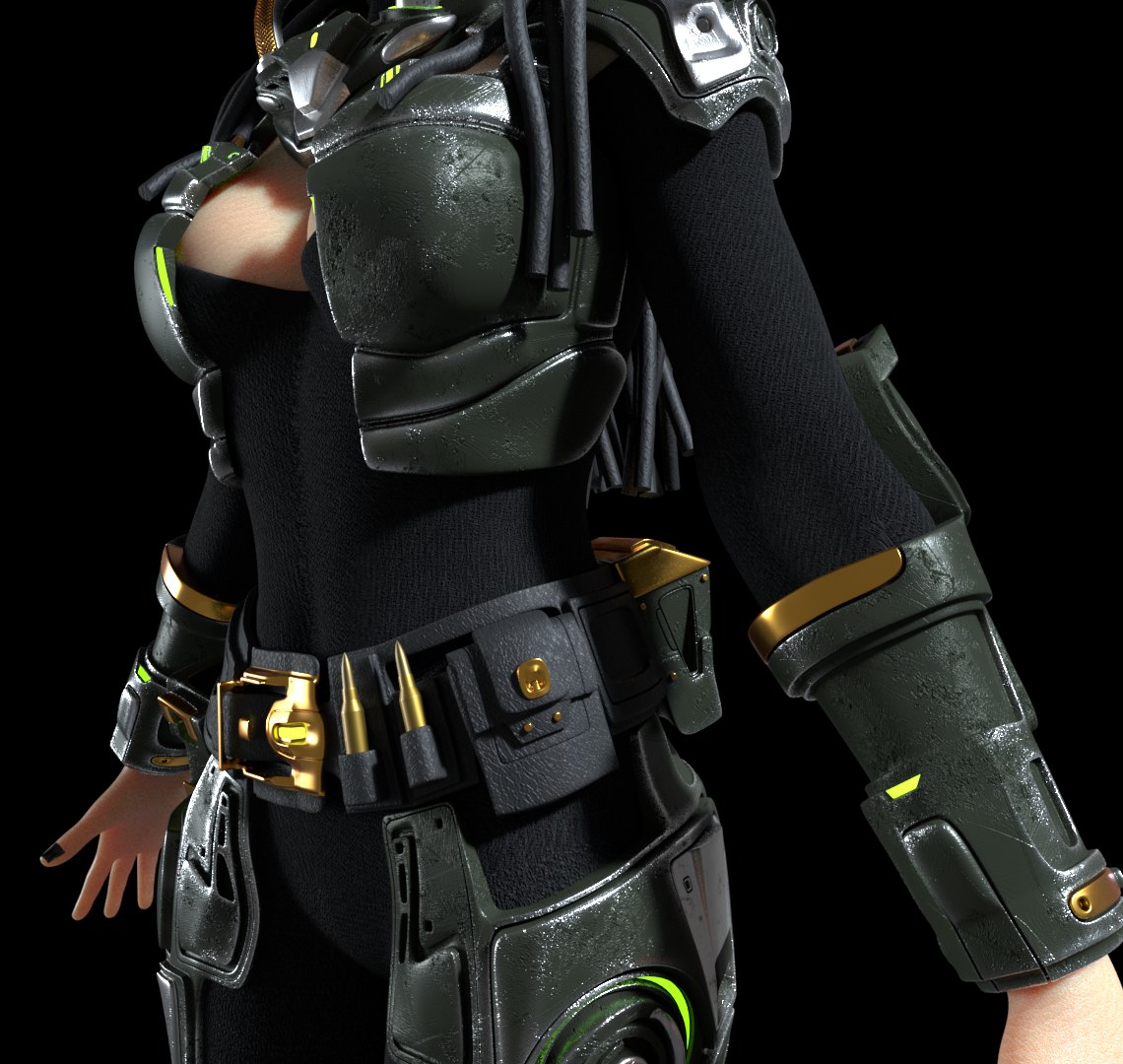 Android Girl Character 3D Model - TurboSquid 1596676