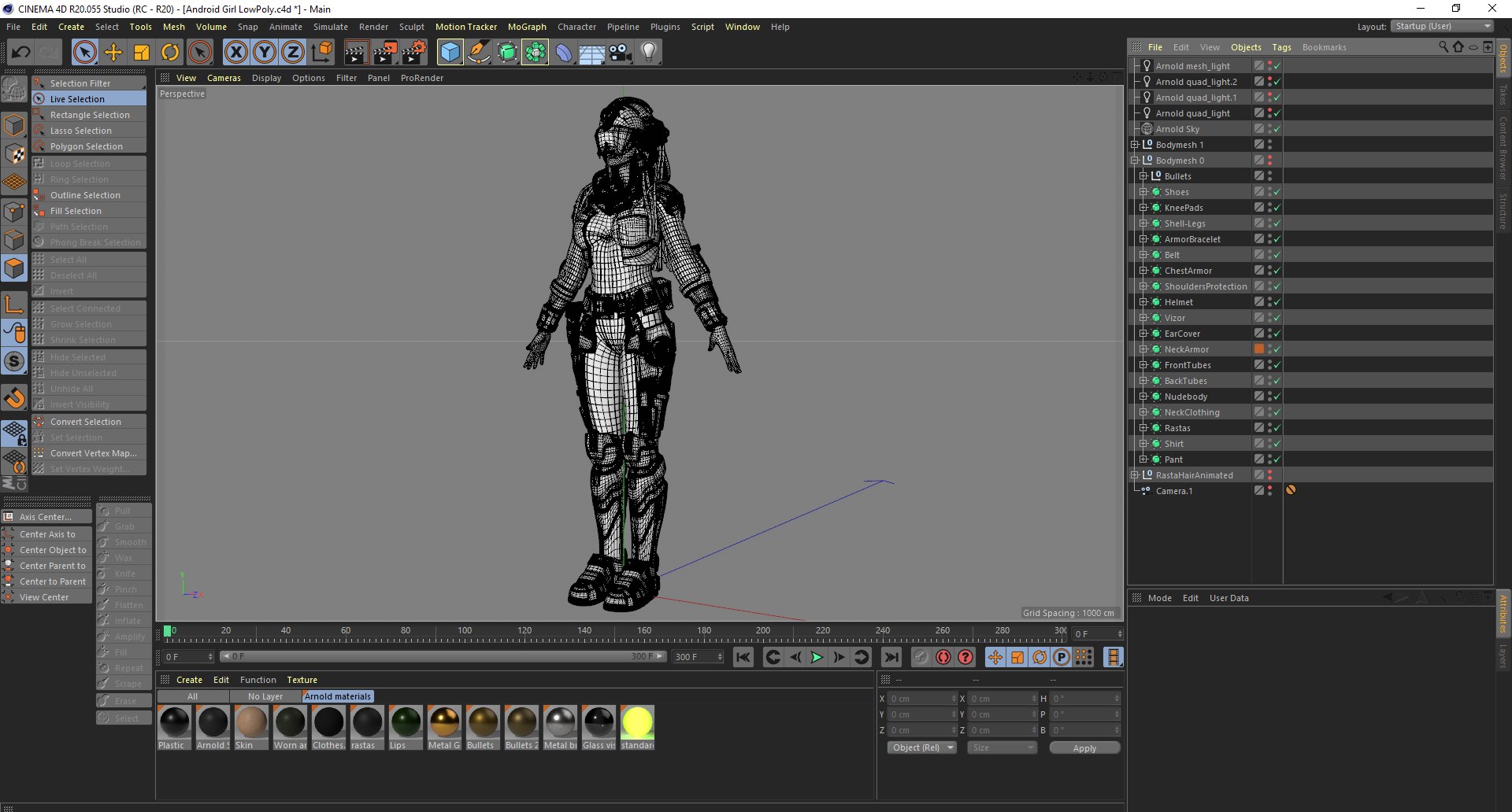 Android Girl Character 3D Model - TurboSquid 1596676