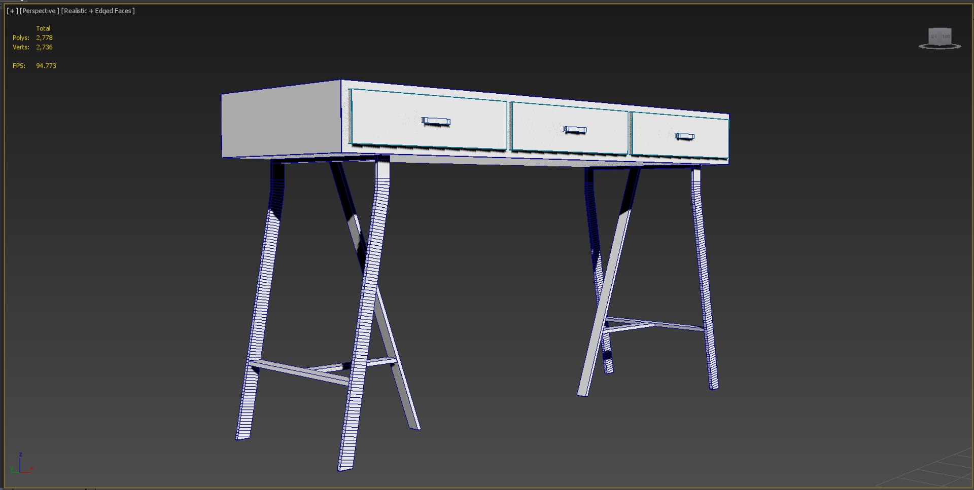 3D model modern console table - TurboSquid 1270072