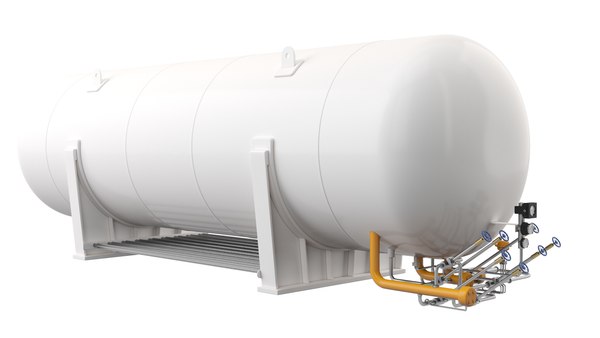 modelo 3d Tanque de almacenamiento de GNL - TurboSquid 2118247