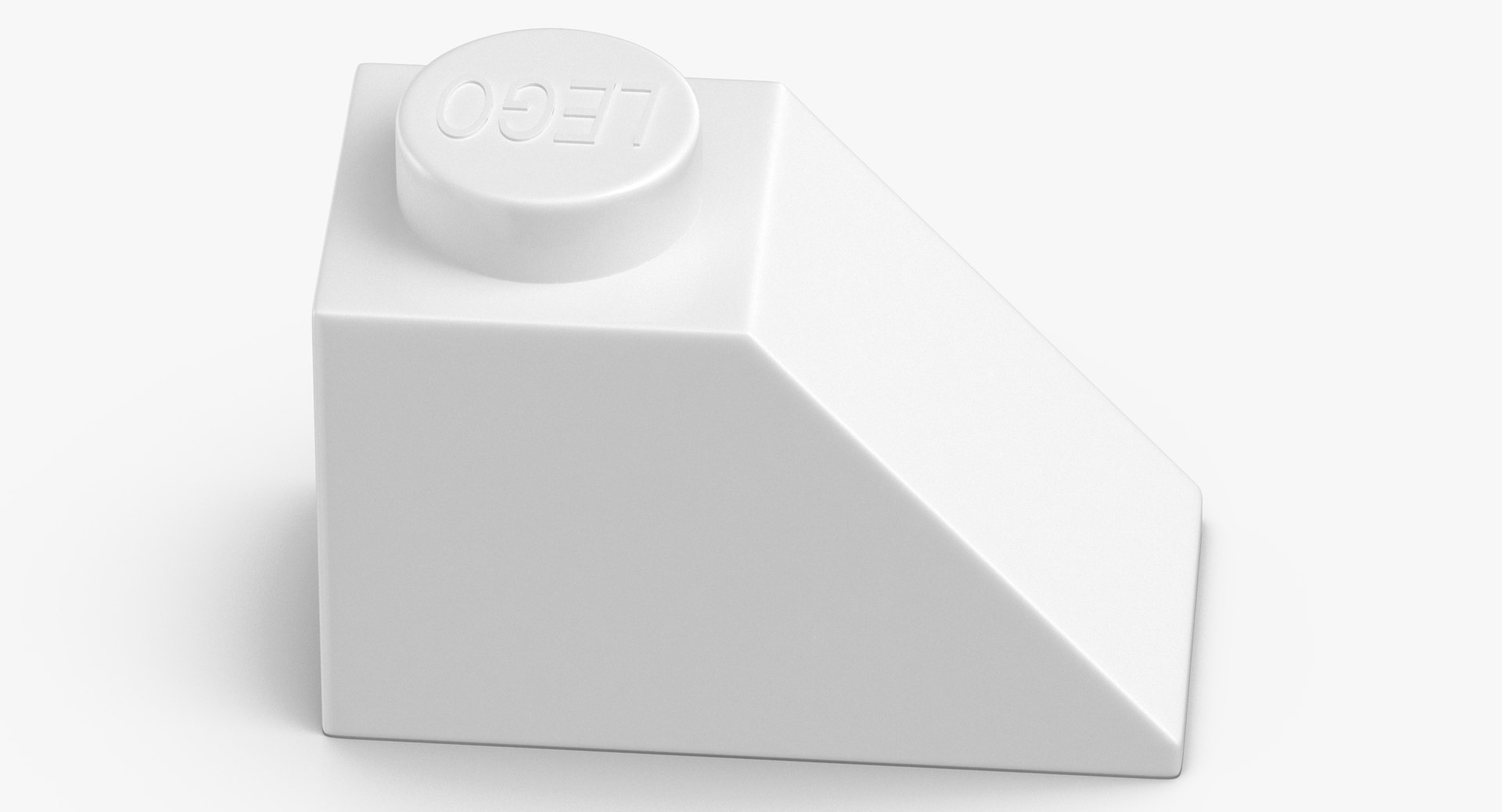 3D lego brick 2x1 slope - TurboSquid 1409406