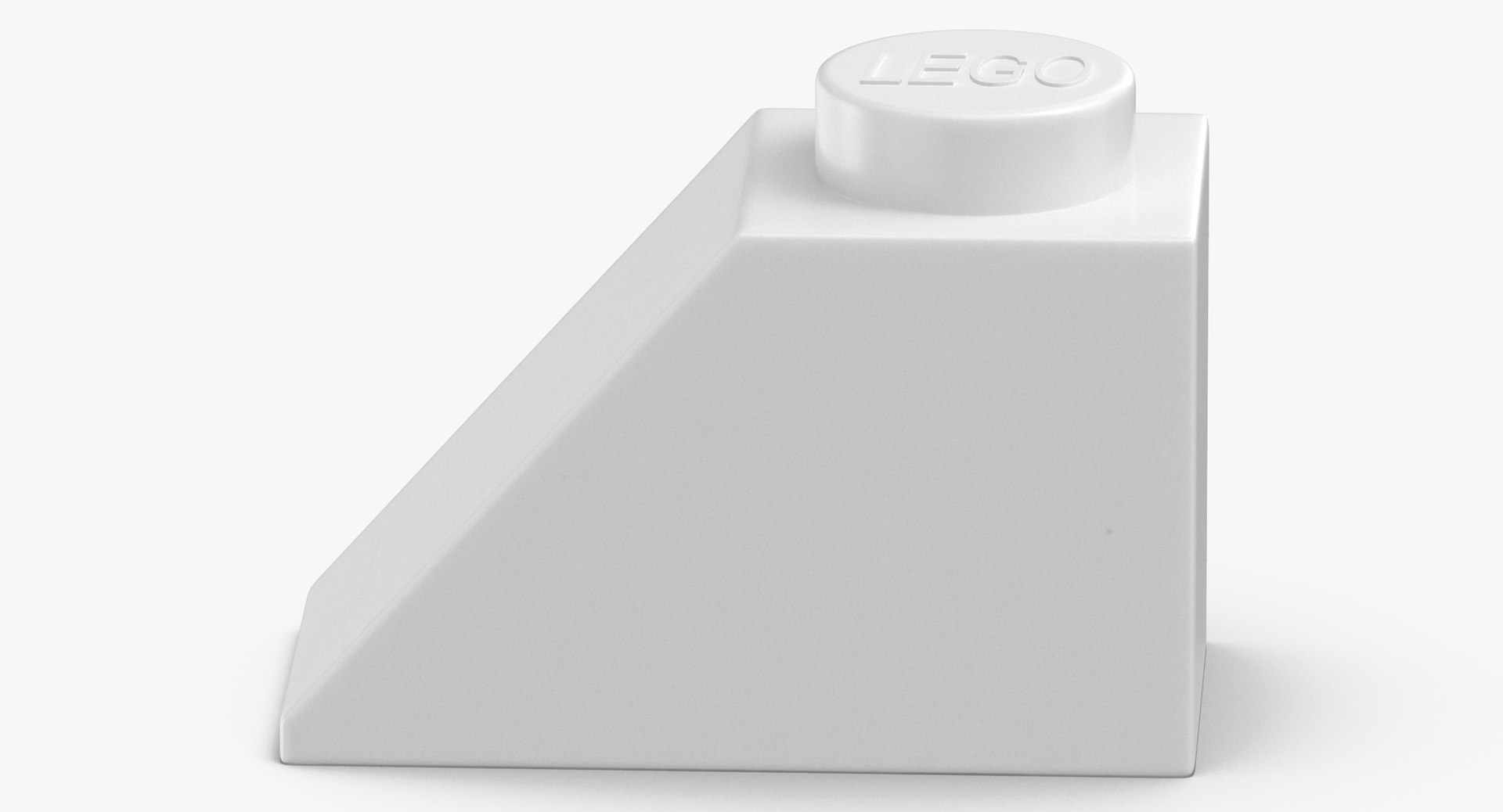 3D lego brick 2x1 slope - TurboSquid 1409406