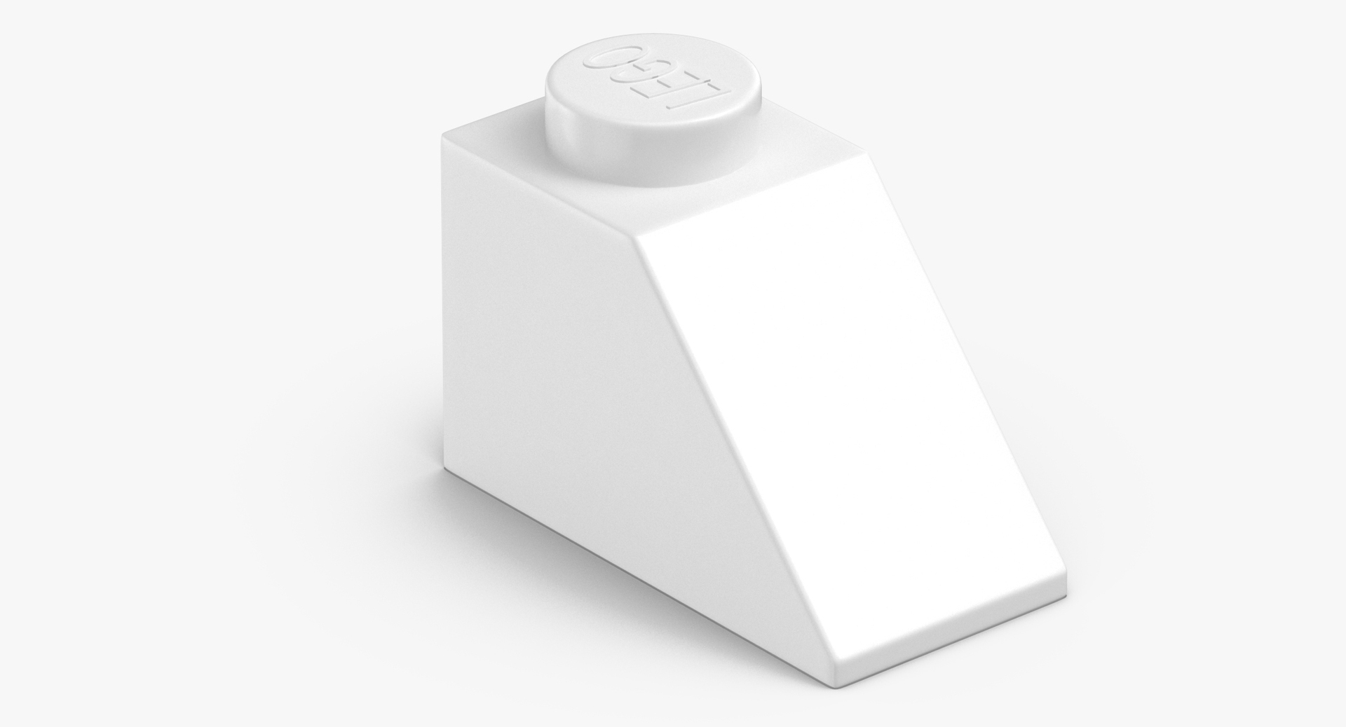 3D lego brick 2x1 slope - TurboSquid 1409406