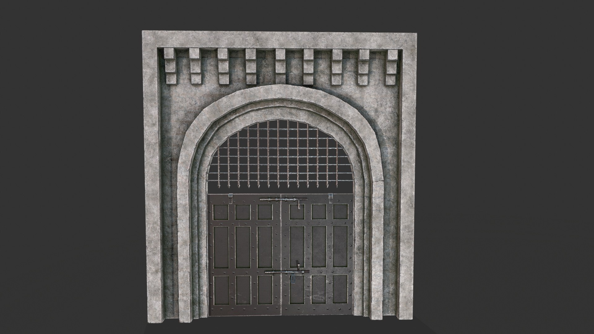 Medieval Big Gate 3D Model - TurboSquid 1748104