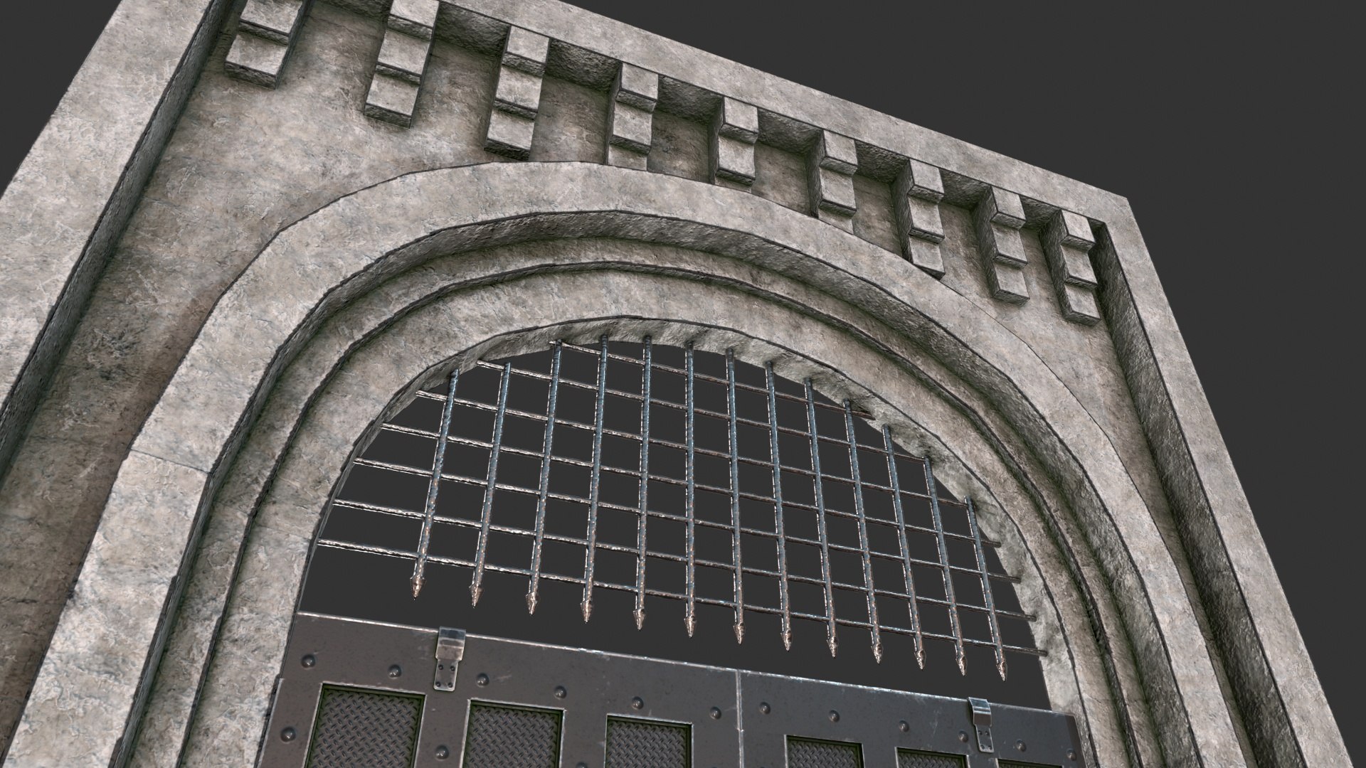 Medieval Big Gate 3D Model - TurboSquid 1748104