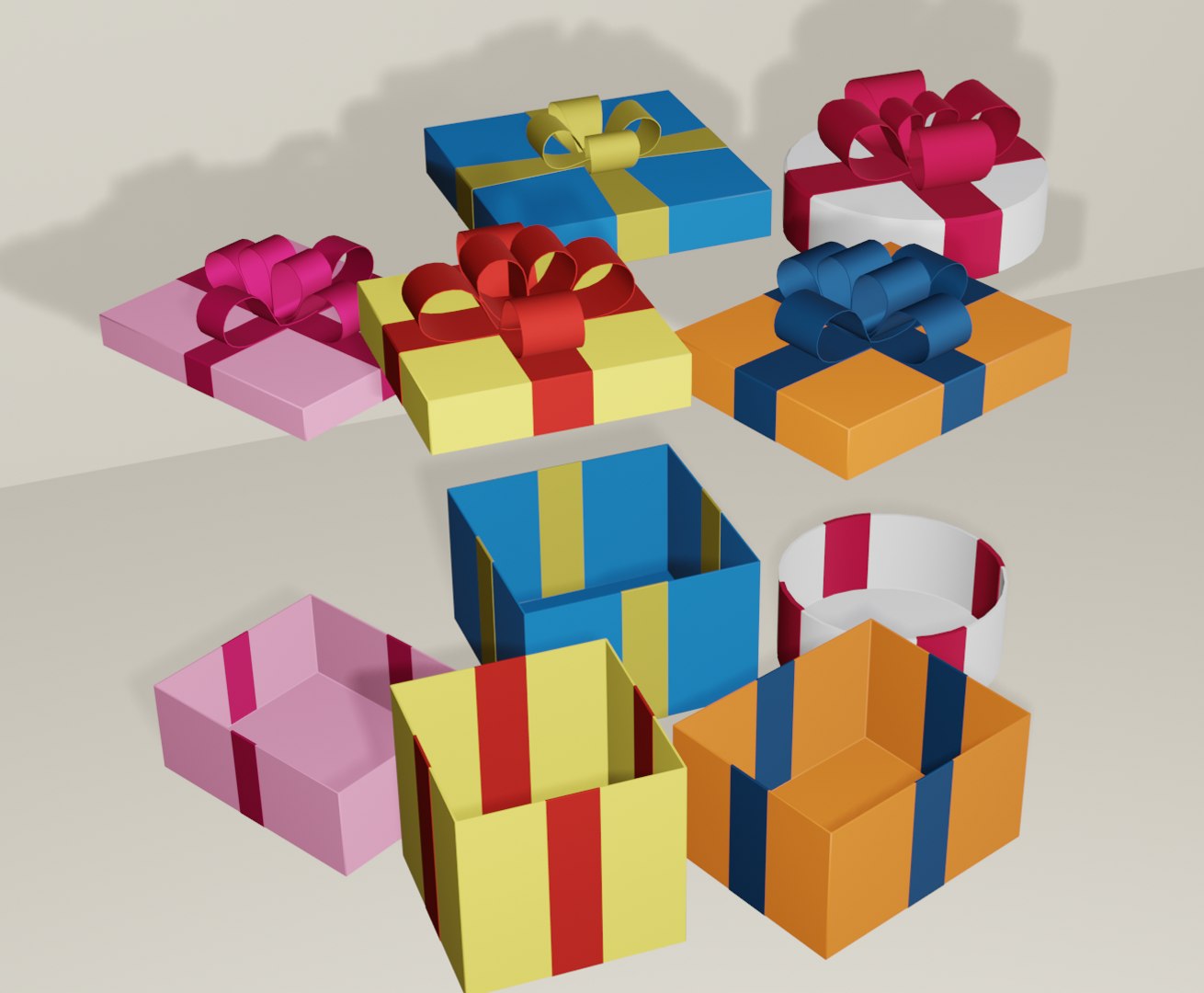 3D Cartoon Presents Model - TurboSquid 1468876