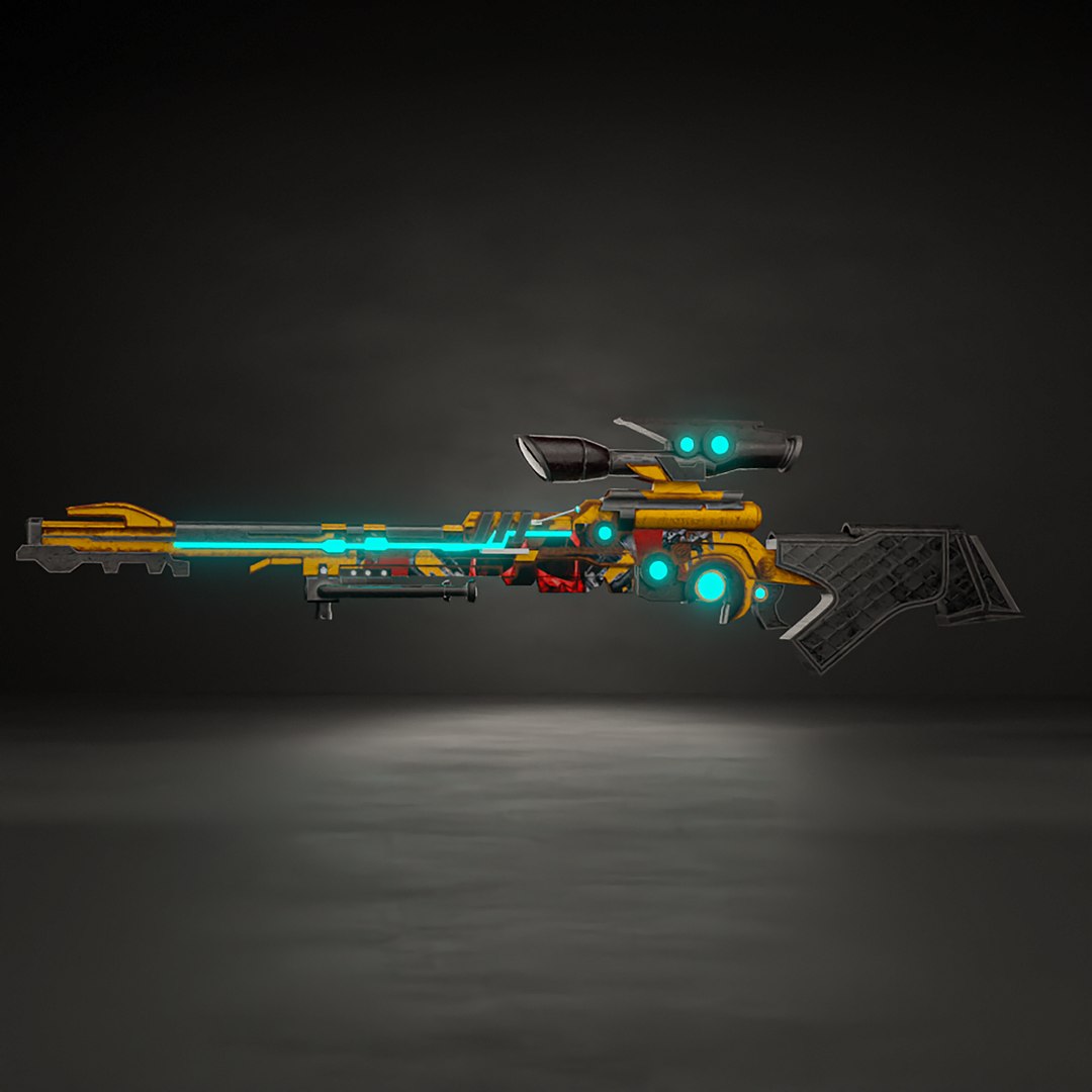 Scifi Low Poly AWM Model - TurboSquid 2069491