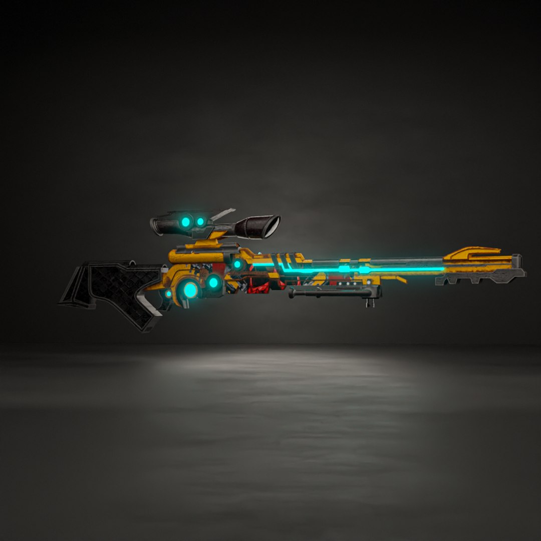 Scifi Low Poly AWM Model - TurboSquid 2069491