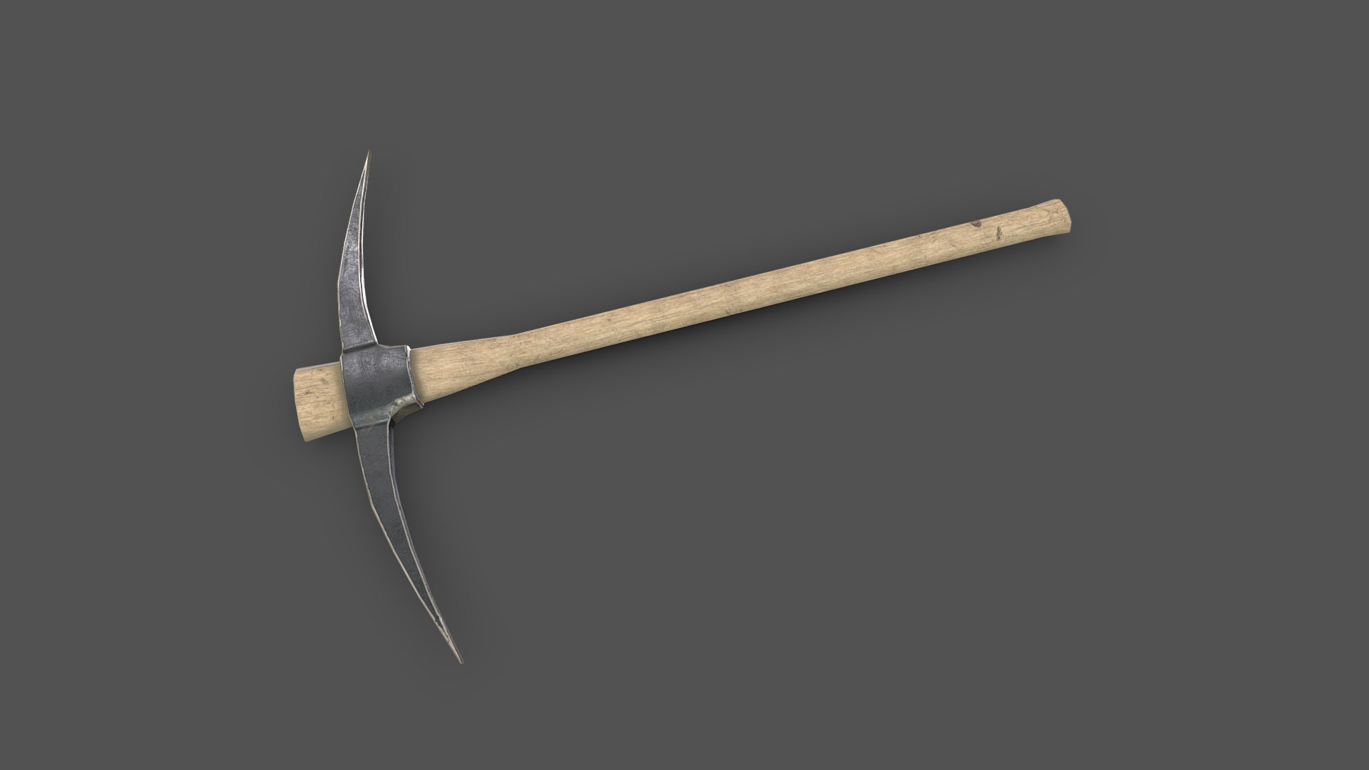 Free Pickaxe Low-poly PBR 3D Model - TurboSquid 2125141
