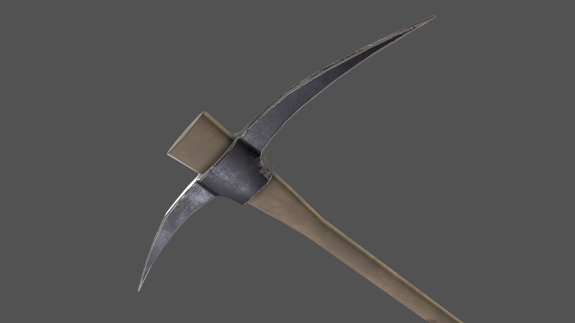 Free Pickaxe Low-poly PBR 3D Model - TurboSquid 2125141