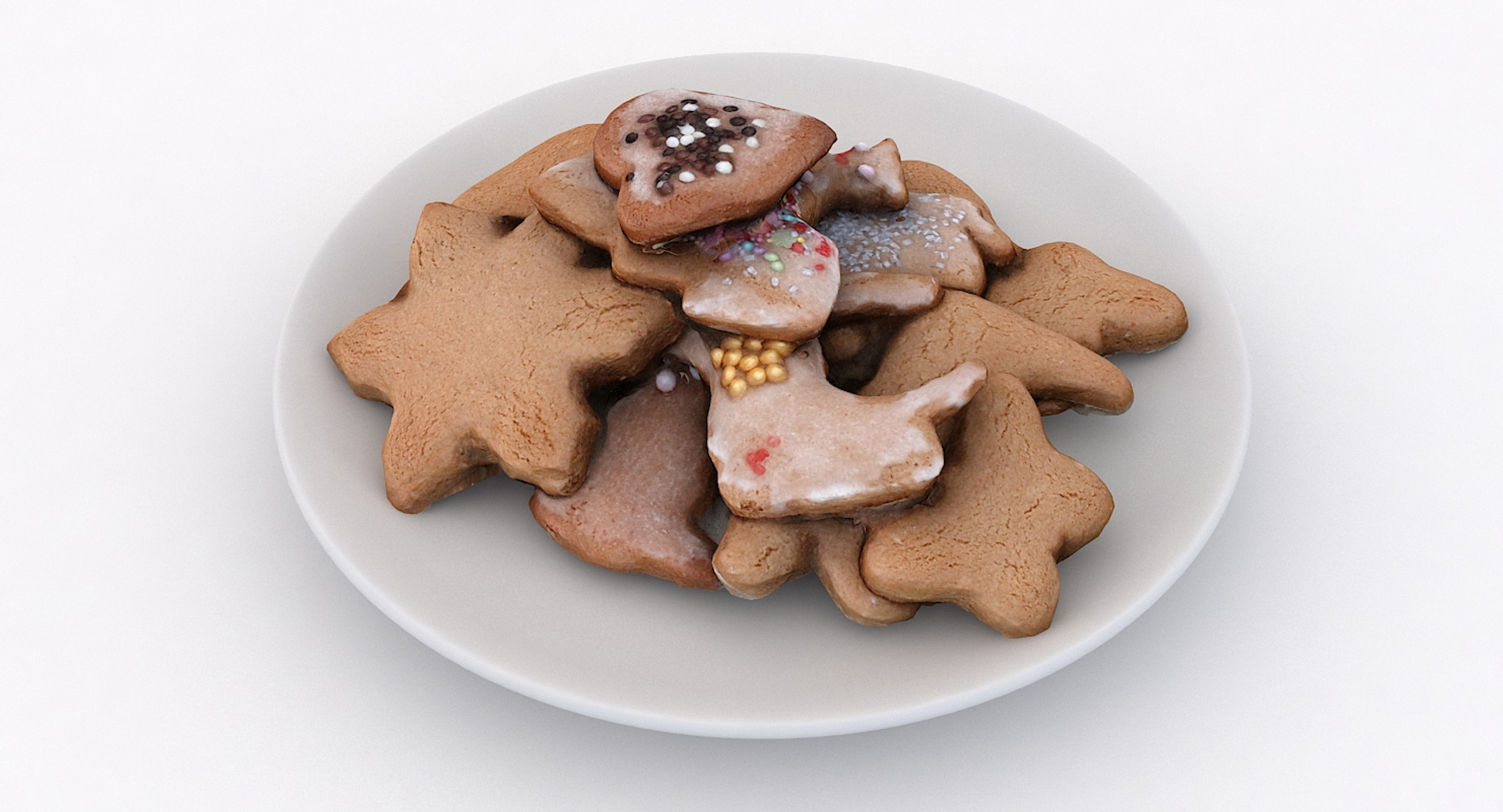 Christmas Cookies 3D Model - TurboSquid 1354605