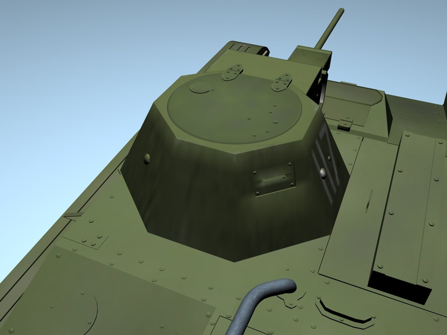 t-60 russian tank 3d model