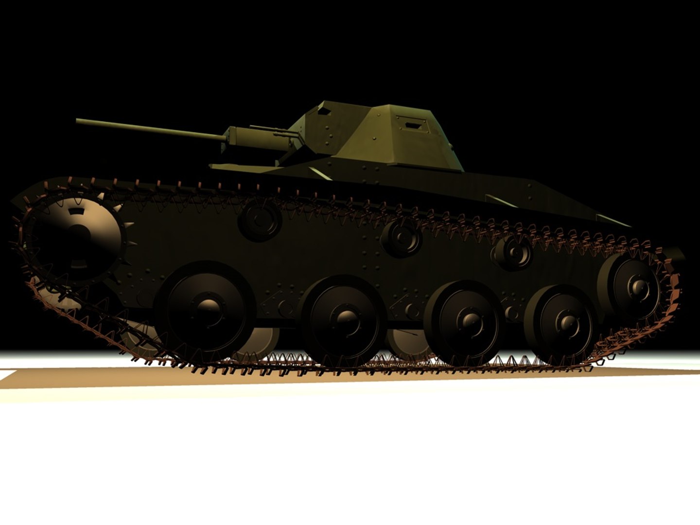 t-60 russian tank 3d model