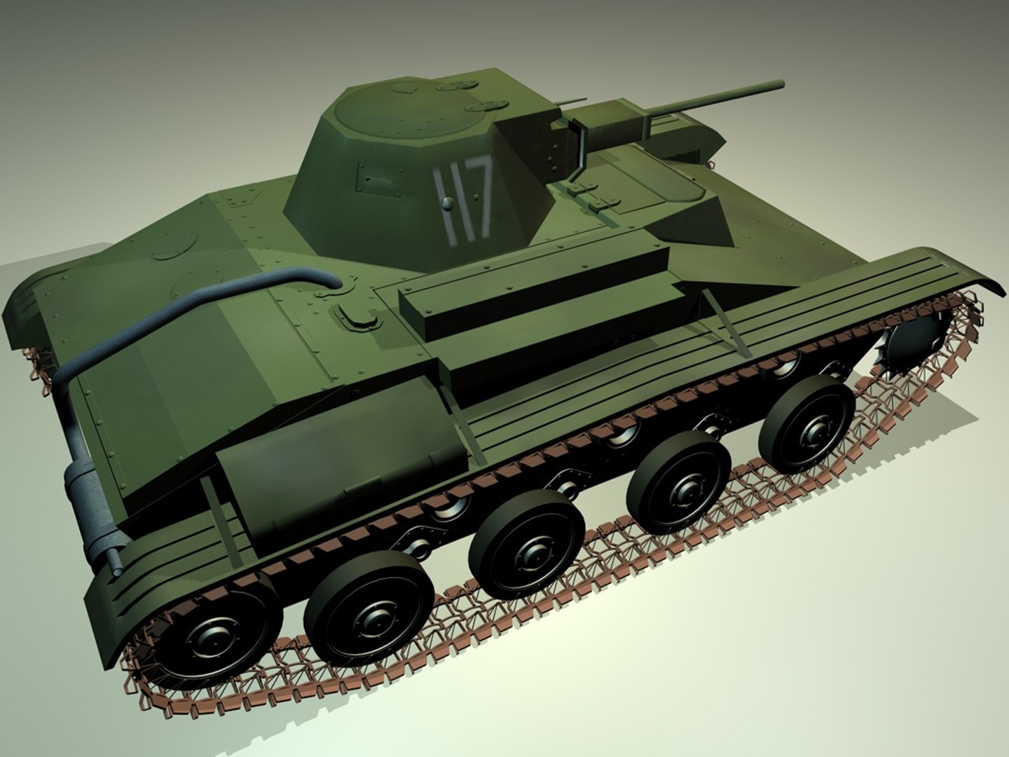 t-60 russian tank 3d model