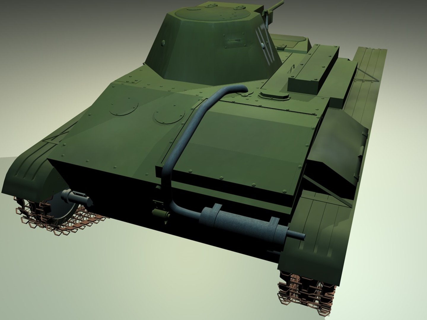 t-60 russian tank 3d model