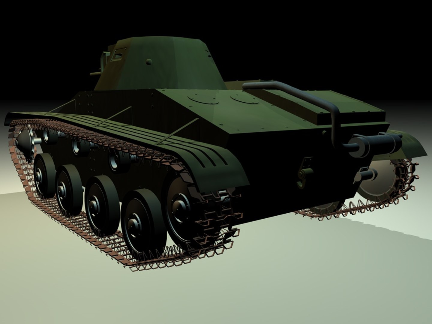 t-60 russian tank 3d model