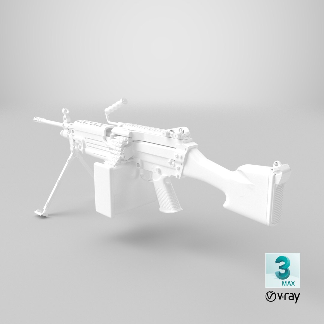 M249 AAA Game Ready PBR Low-poly 3D Model 3D - TurboSquid 2004422