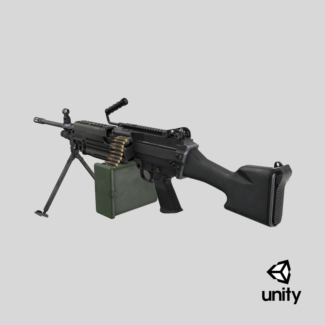 M249 AAA Game Ready PBR Low-poly 3D Model 3D - TurboSquid 2004422