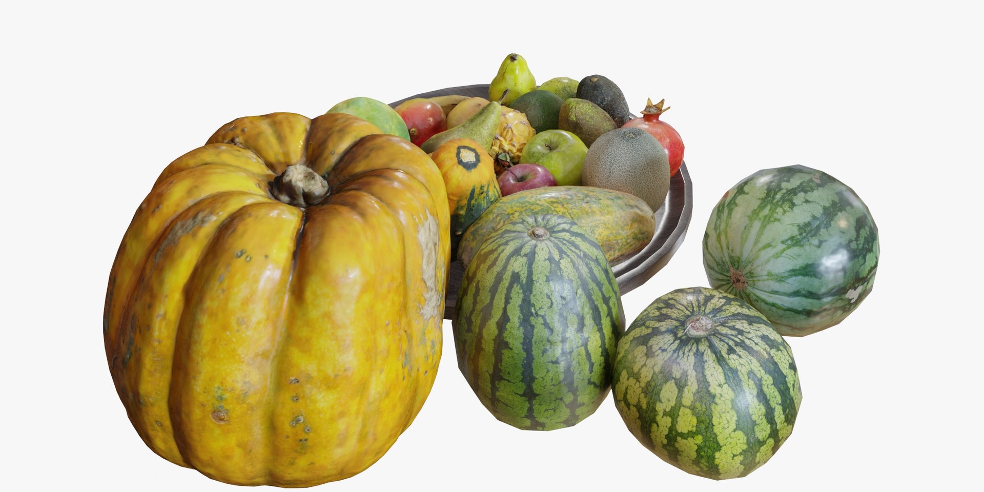 3D Model Low Poly 3D Scanned Fruits - TurboSquid 2216285
