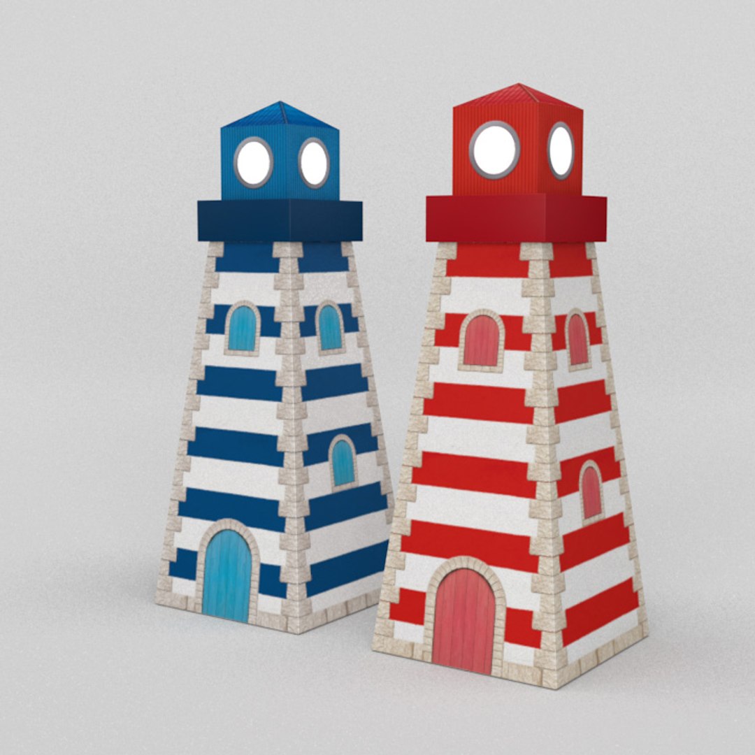 Cardboard Lighthouse 3D Model - TurboSquid 1552672
