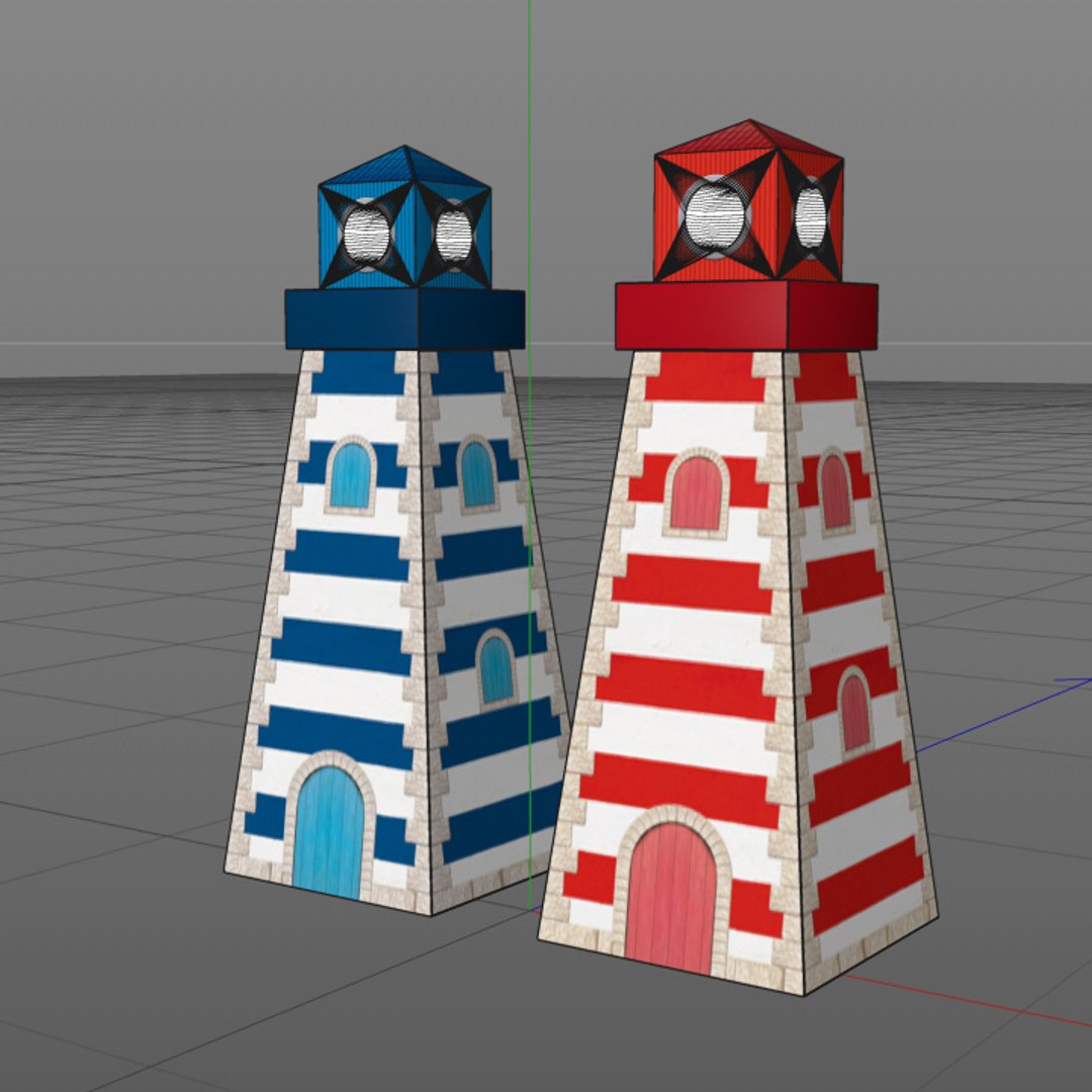 Cardboard Lighthouse 3D Model - TurboSquid 1552672