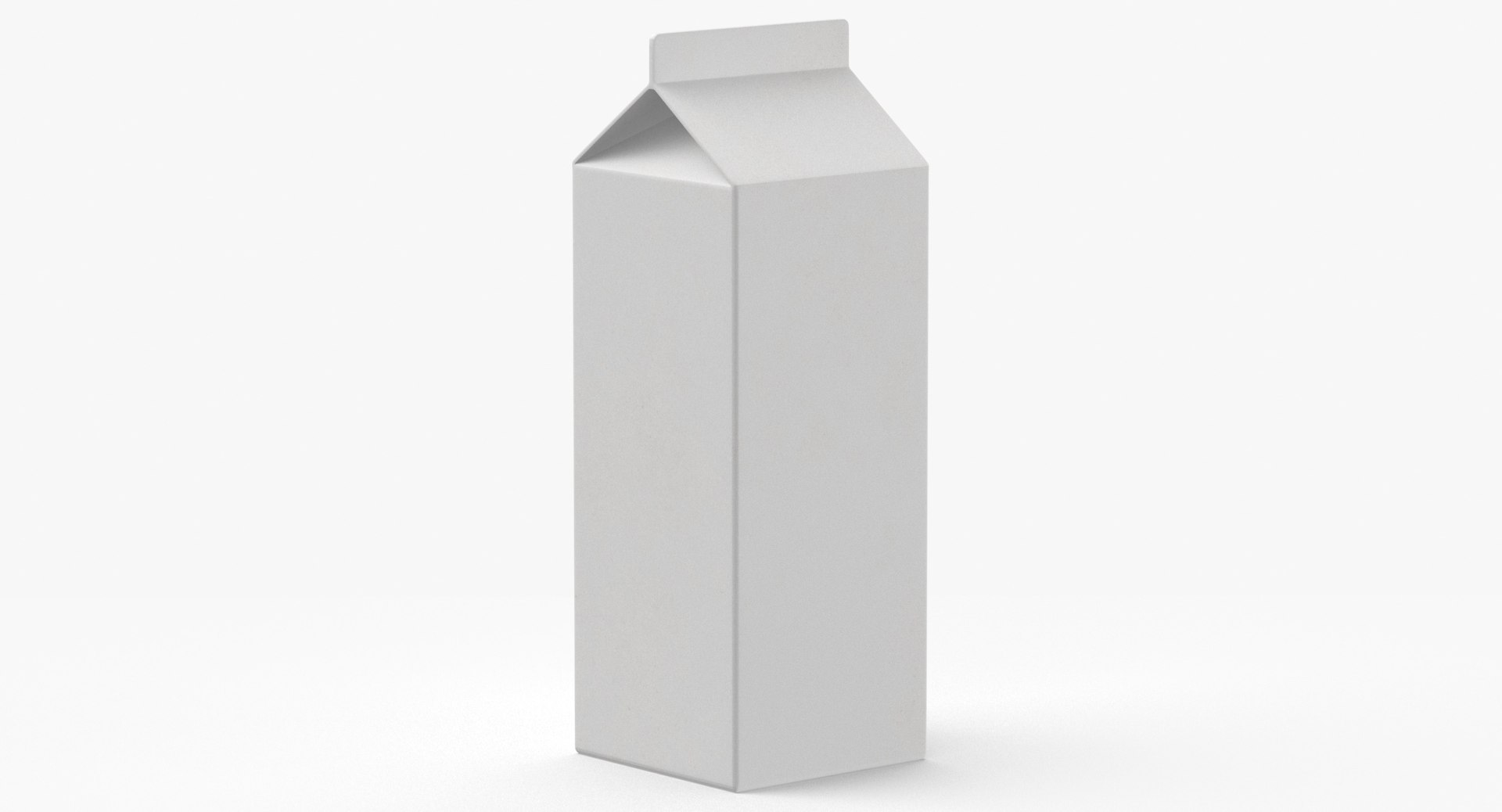 Milk Carton Type 01 Large Blank Blue Green And Red Label1 3D ...
