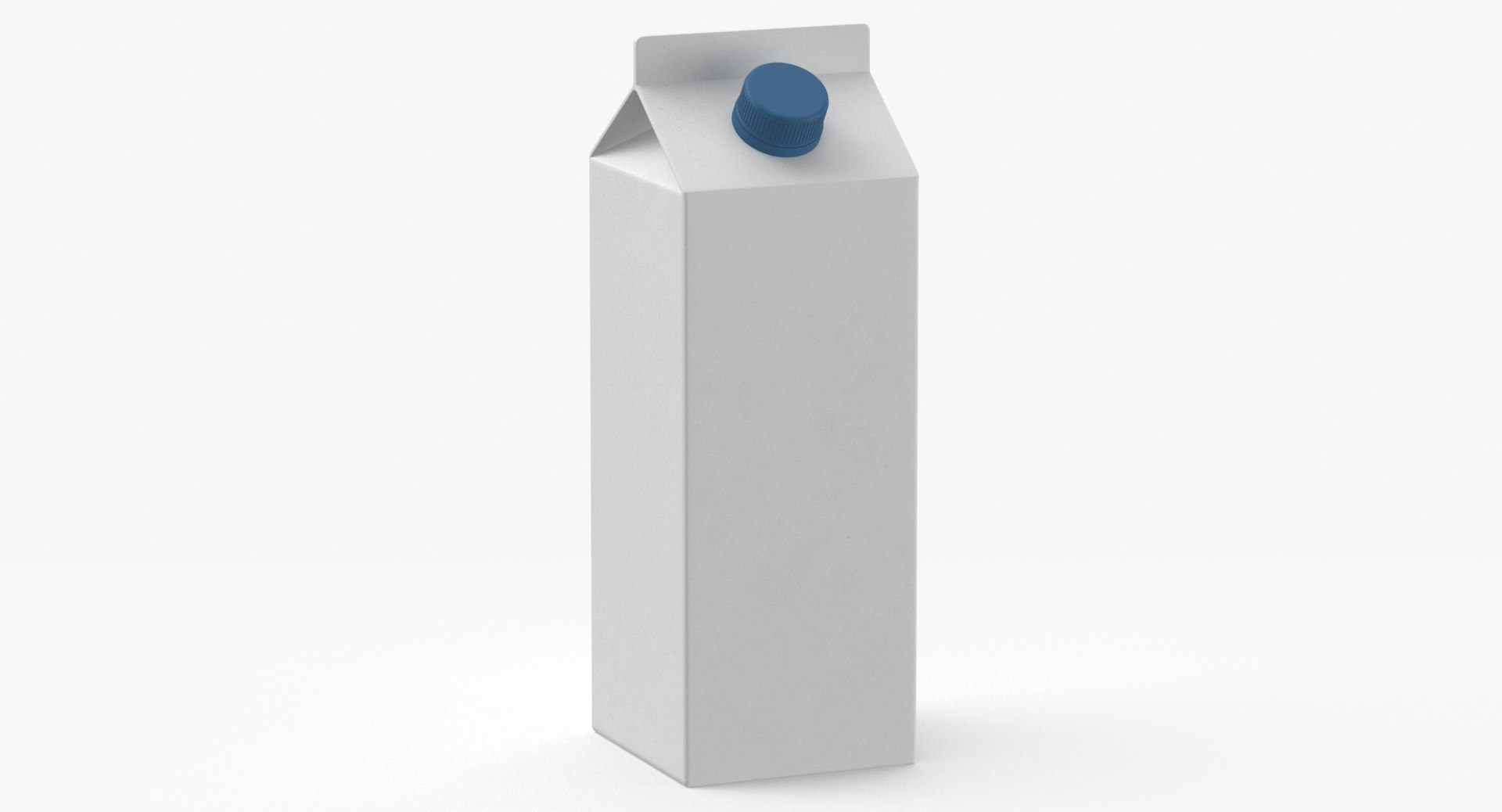 Milk Carton Type 01 Large Blank Blue Green and Red Label1 3D ...