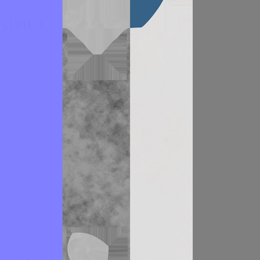 Milk Carton Type 01 Large Blank Blue Green and Red Label1 3D ...